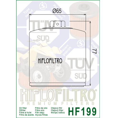 Hiflo : HF199 : Indian Polaris : Oil Filter – Motozone